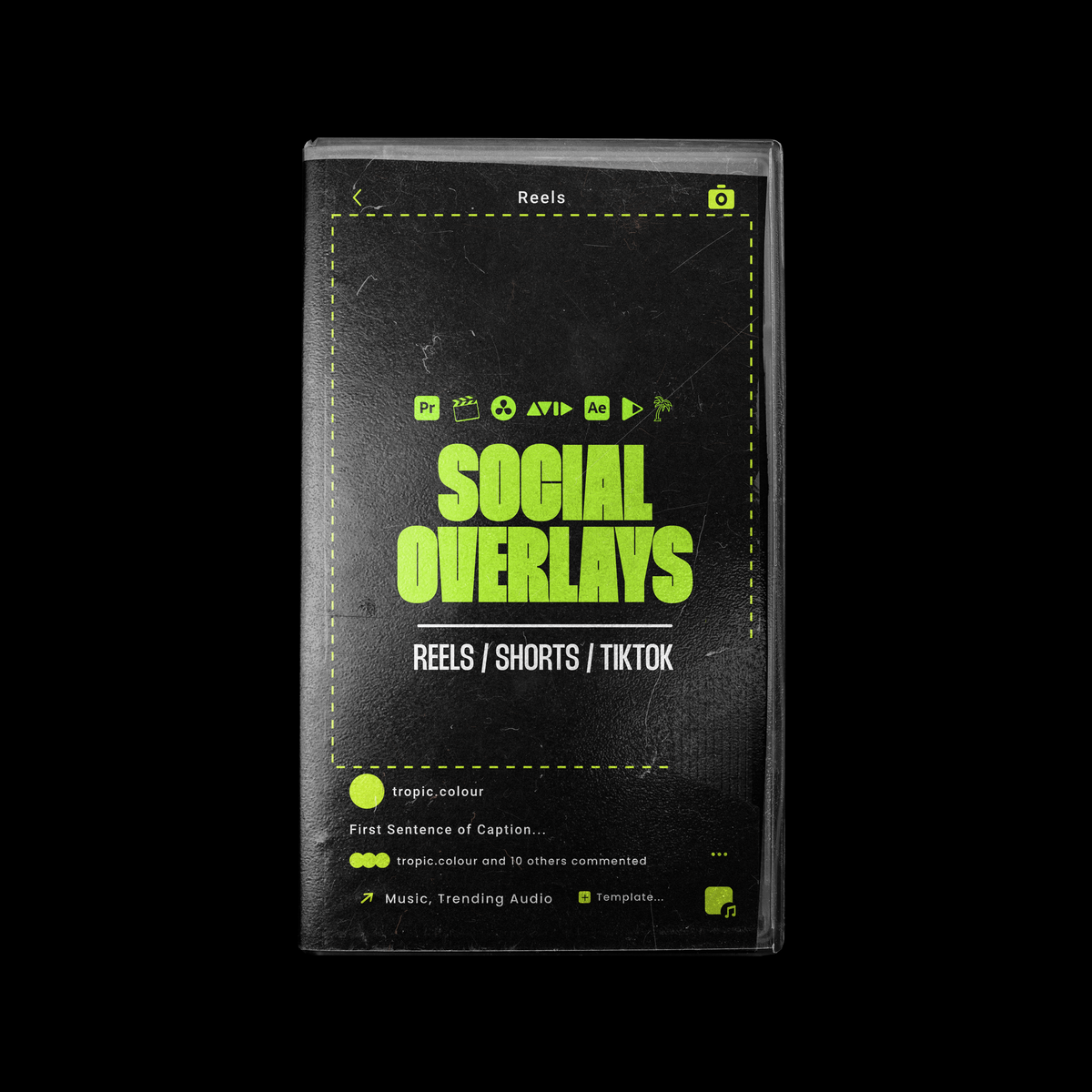 VERTICAL SOCIAL MEDIA OVERLAY GUIDES – Tropic Colour